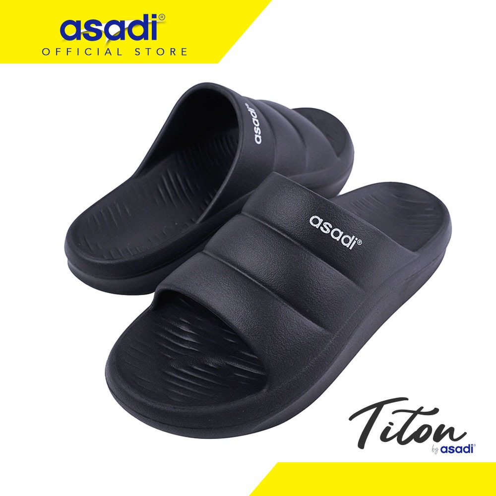 asadi Unisex Sandal Titon Series [MJA1578] (Coal Black) | Shopee Malaysia