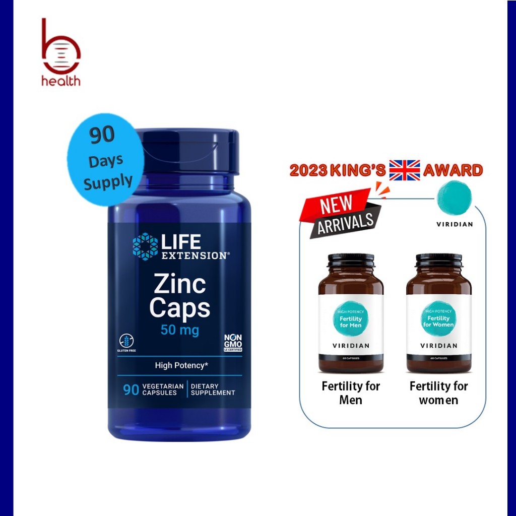 [Life Extension] Zinc Caps, High Potency, EXP: 11/26, 50 mg, 90 ...