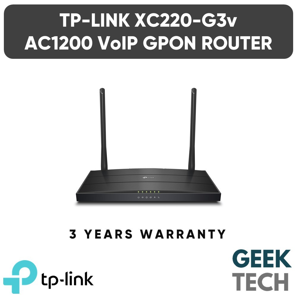 TP-LINK XC220-G3v AC1200 Wireless VoIP GPON Router Wireless Fibre ...