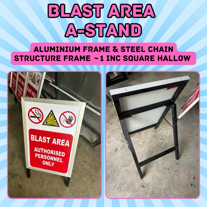 Blast Area A stand signboard | Shopee Malaysia