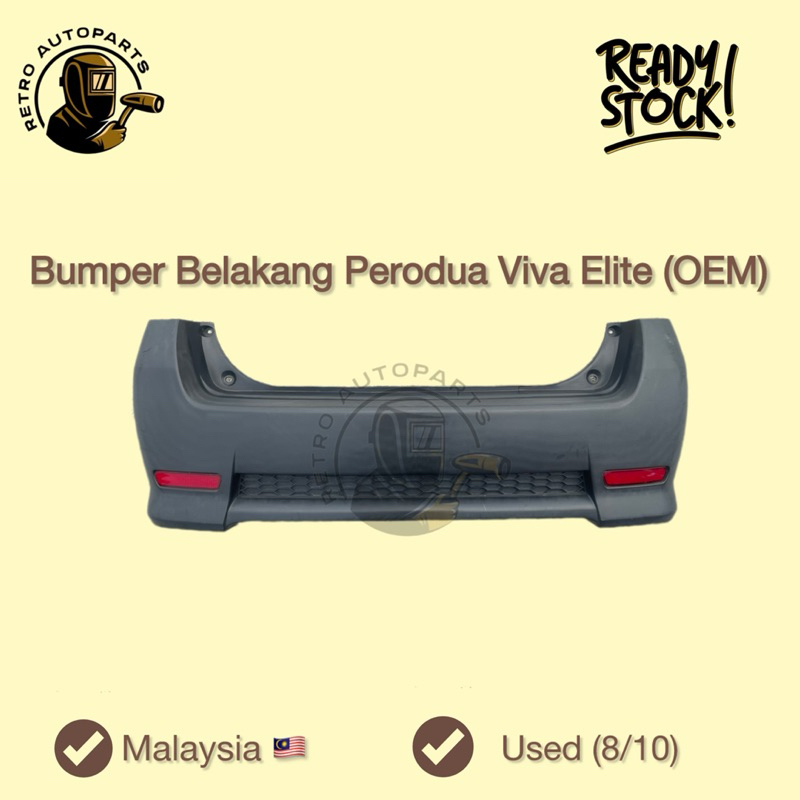 Rear Bumper / Bumper Belakang OEM Perodua Viva Elite | Shopee Malaysia
