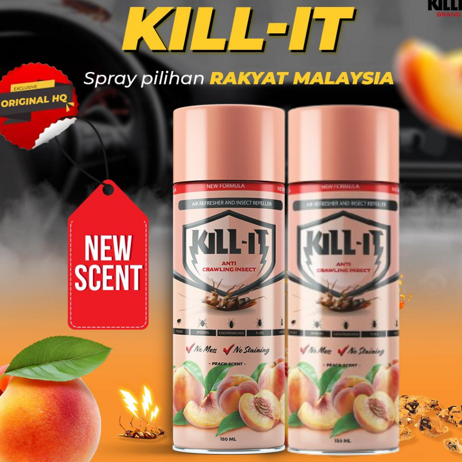 READYSTOCK SET COMBO KILL IT SPRAY LIPAS KERETA KILLIT SPRAY SEMUT SERANGGA UBAT LIPAS PEST ...