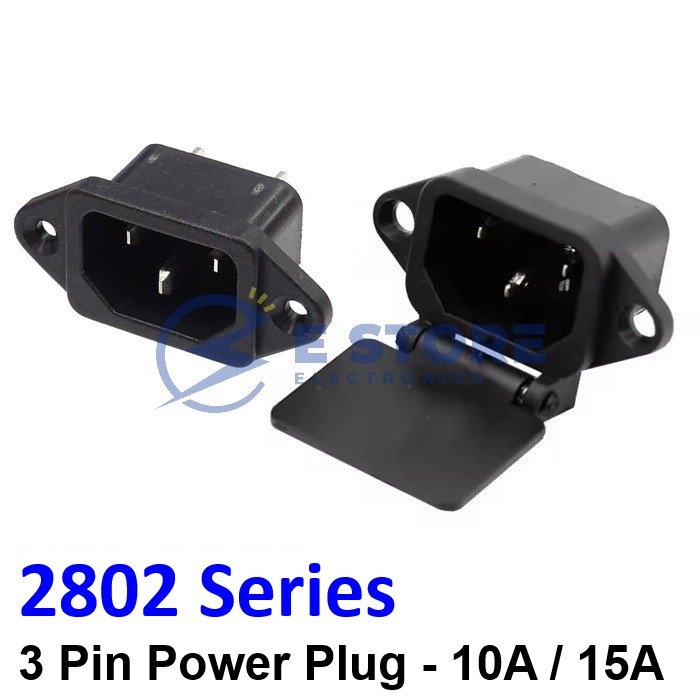 2802 Series 3 Pin Power Plug with / without cover | Shopee Malaysia