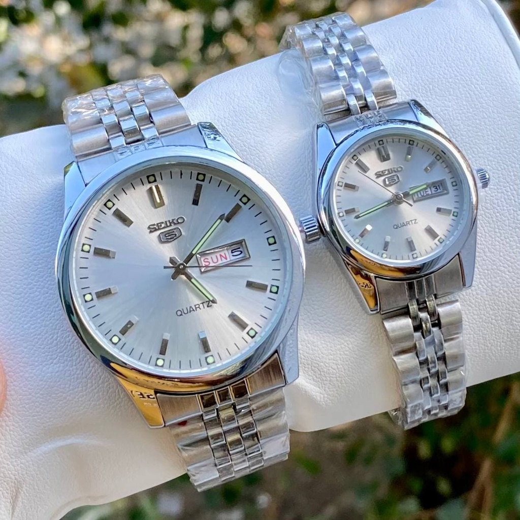 OFFER OFFER Couple table SEIKO 5 WATCHES COUPLE SET | Shopee Malaysia