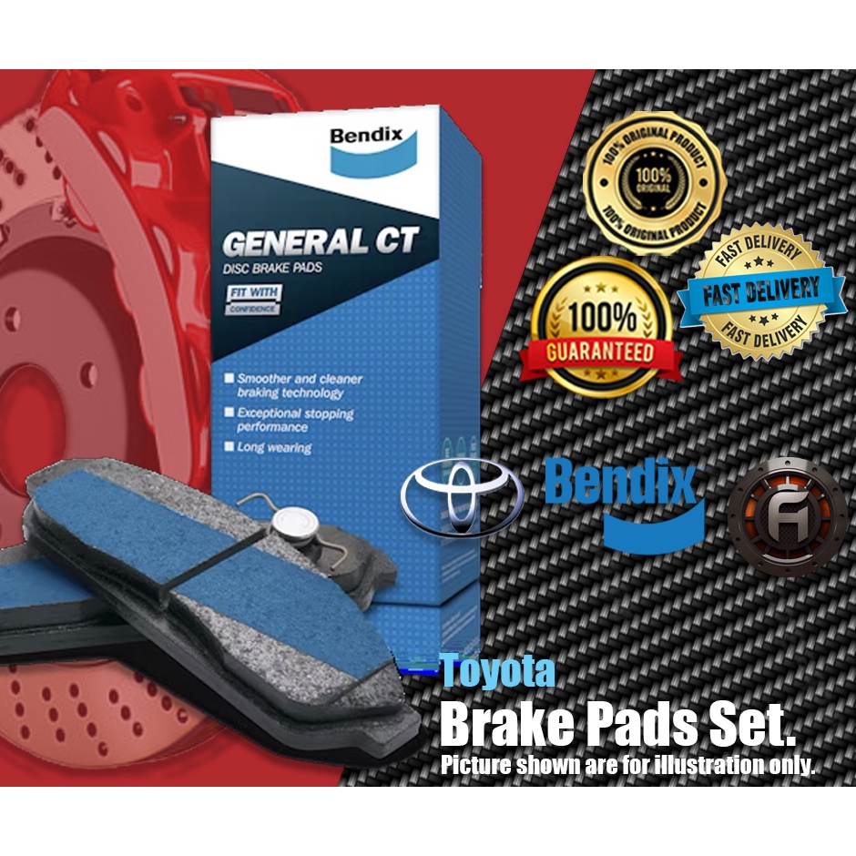 BENDIX | TOYOTA REVO / GUN 125 | FRONT BRAKE PADS | ORIGINAL | GENERAL ...