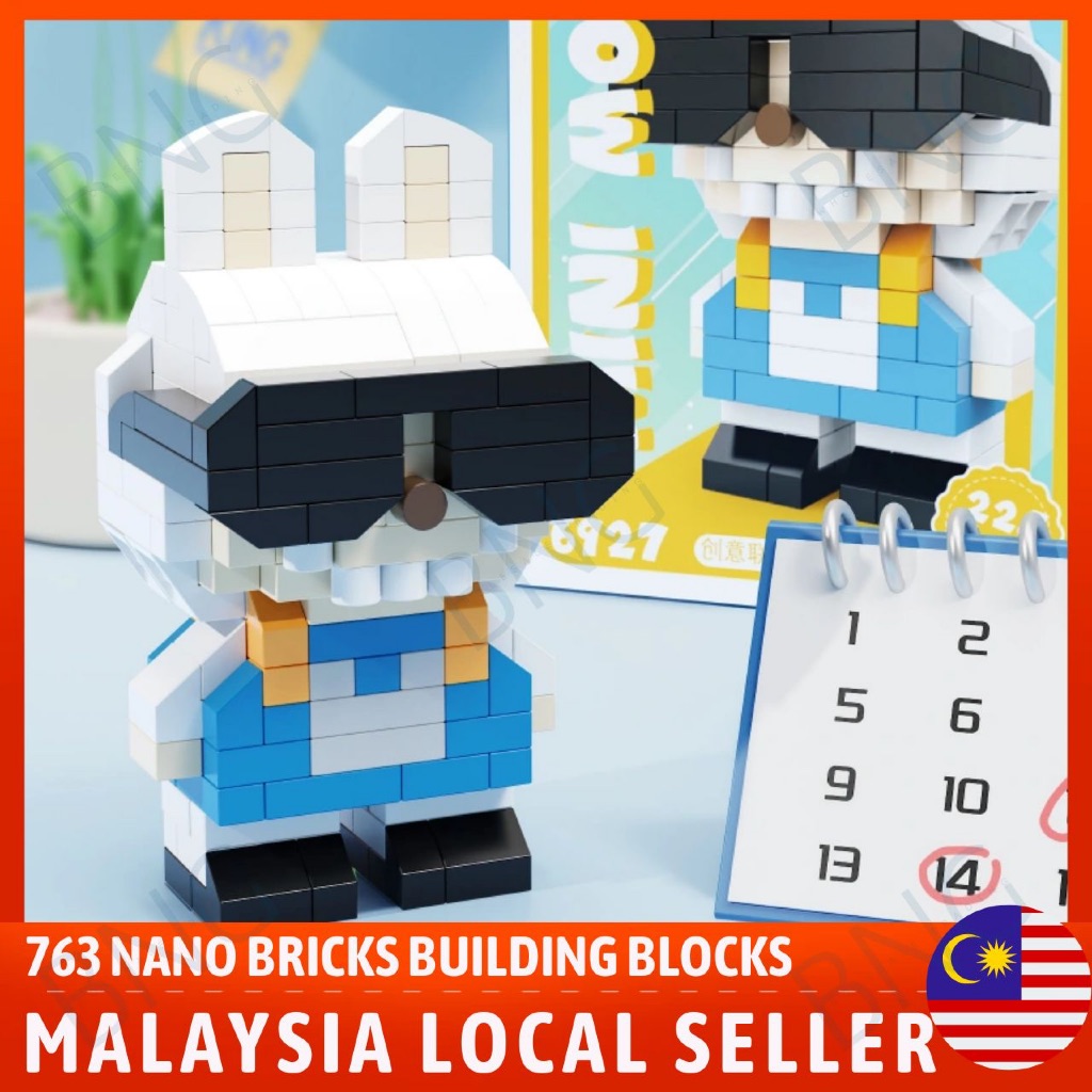 763 Bricks Nano Building Blocks Cartoon Toys for Kids Mainan Hadiah ...