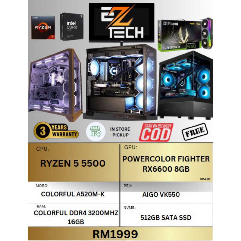 BUDGET GAMING PC PACKAGE/ CUSTOM PC/ INTEL / NVIDIA /RTX GTX / AMD ...