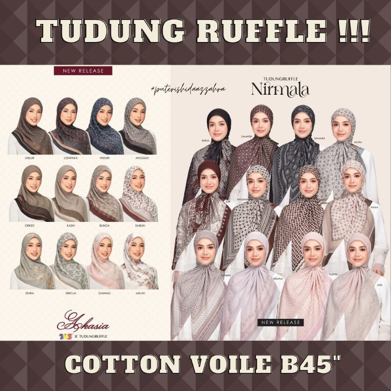 🔥 READY STOCK - TUDUNG RUFFLE COLLECTIONS + FREE SAMPULRAYA 🎁 | Shopee ...