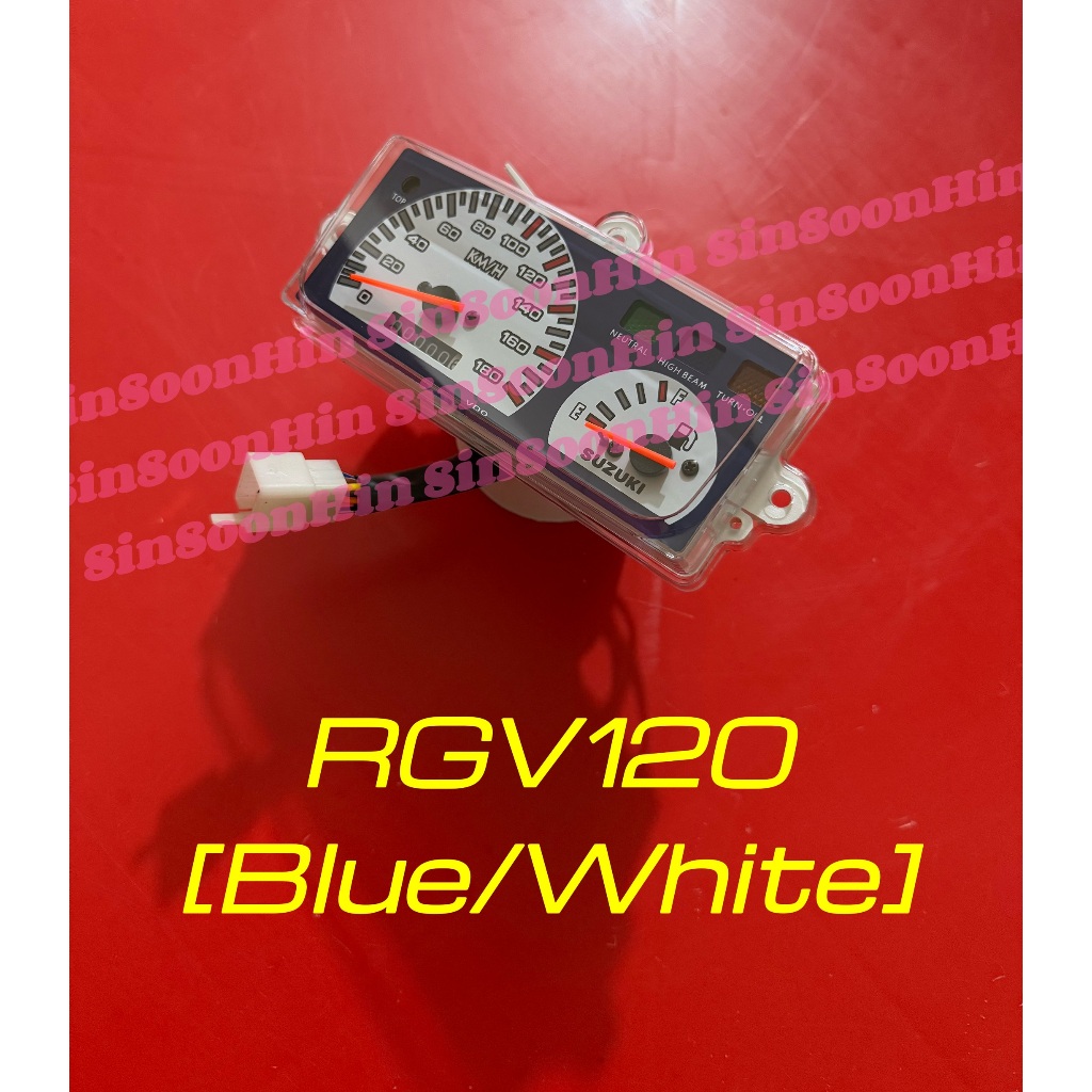 Suzuki RGV120 RGS Meter Assy (BLUE/WHITE BASE) # miter sebiji suzuki ...