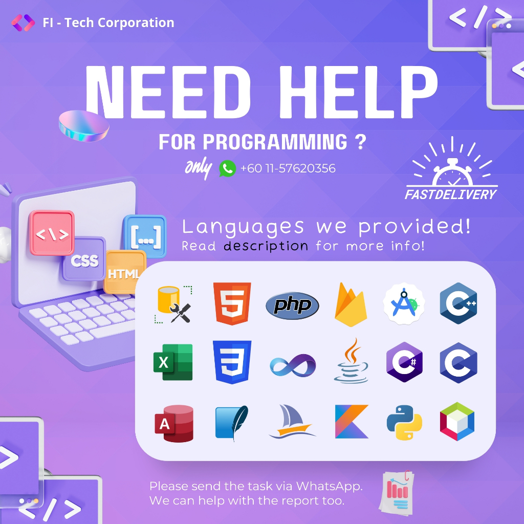 Project Helper: All Coding Languages | Shopee Malaysia