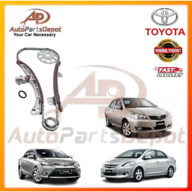 APD TOYOTA VIOS NCP42 / NCP93 / NCP150 (1NZ-FE) TIMING CHAIN KIT 100% ...