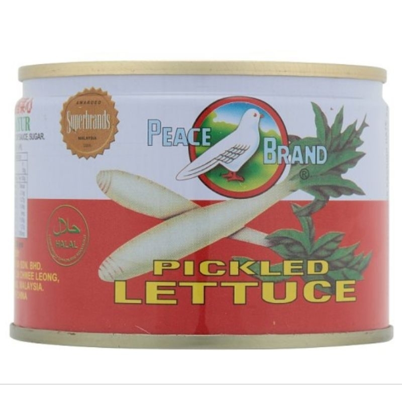 PEACE BRAND Halal Pickled Lettuce 182g | Shopee Malaysia
