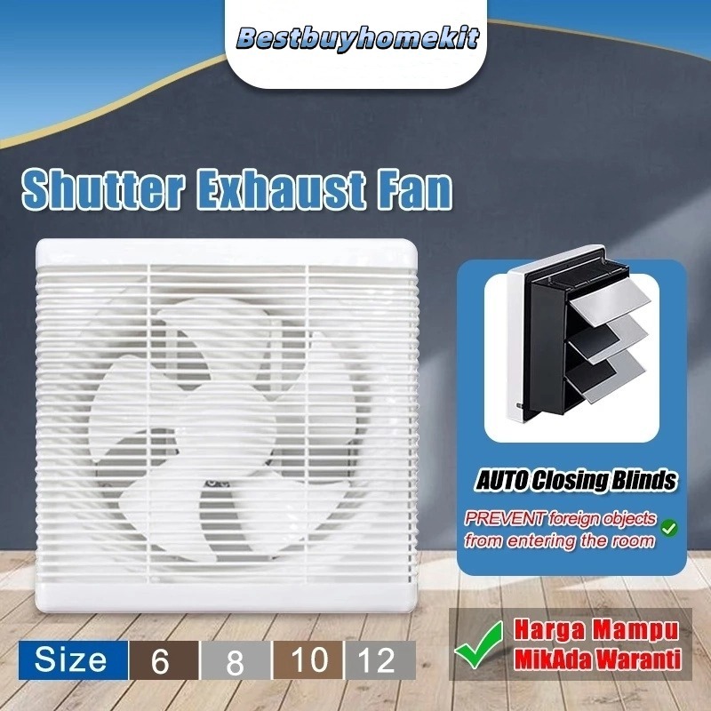 COD 8” Wall Mounted Ceiling Exhaust Fan Ekzos Dinding Kipas Ekzos ...