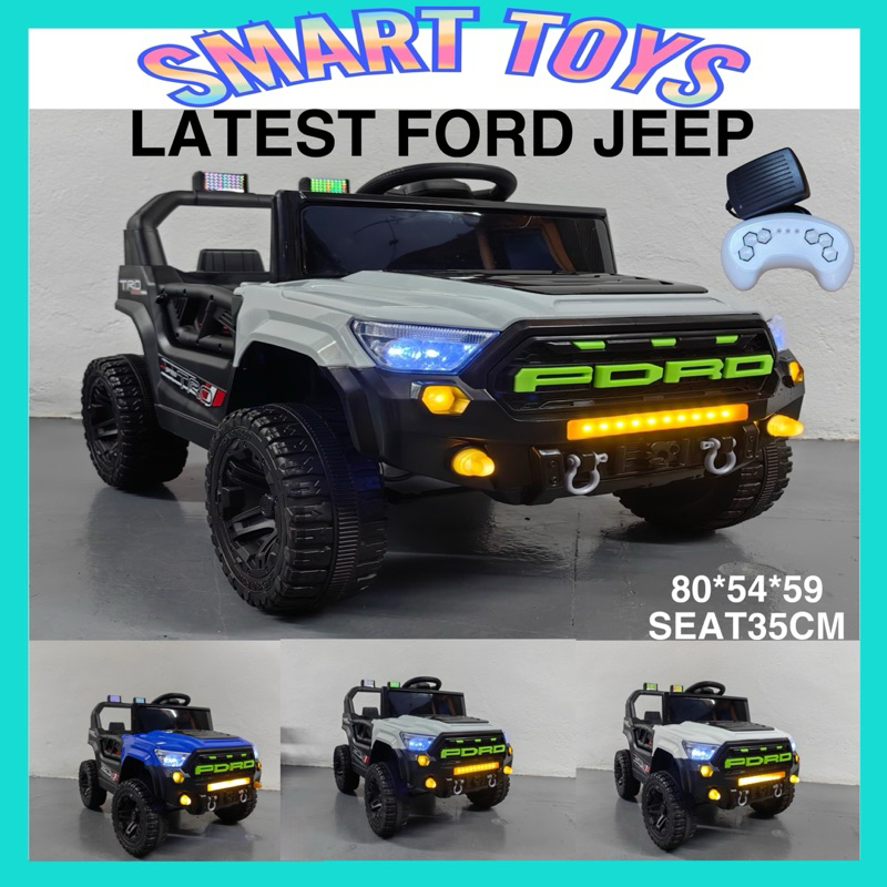 FORD RAPTOR JEEP KIDS RIDE ON ELETRIC BIG JEEP 12V KERETA BUDAK ELETRIK ...