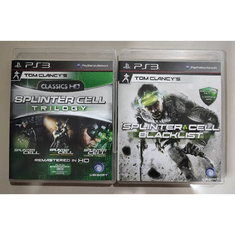 PS3 Game Splinter Cell HD Trilogy / Splinter Cell Blacklist | Shopee ...