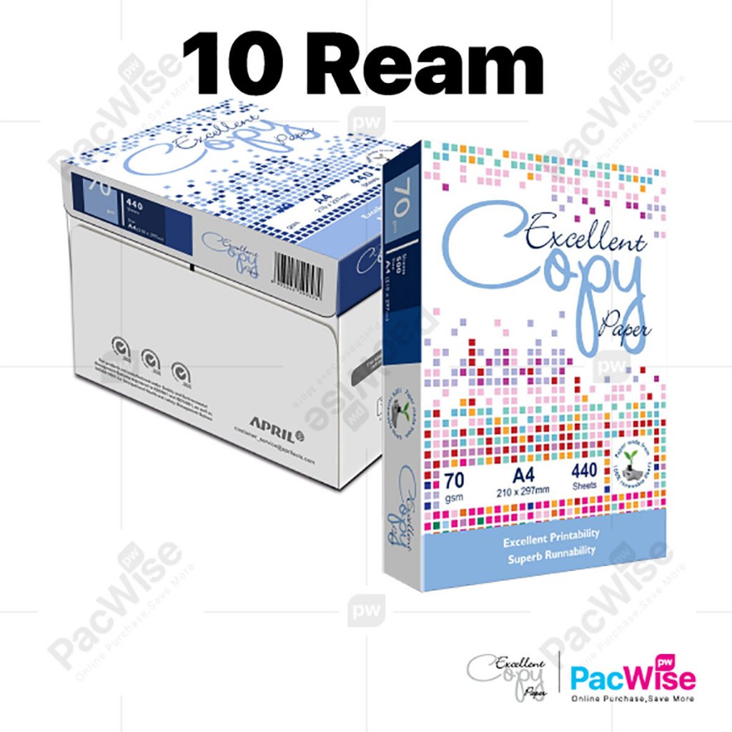 A4 Paper/Excellent Copy Paper/A4 Kertas 70gsm/Copier Paper (440's/Ream ...