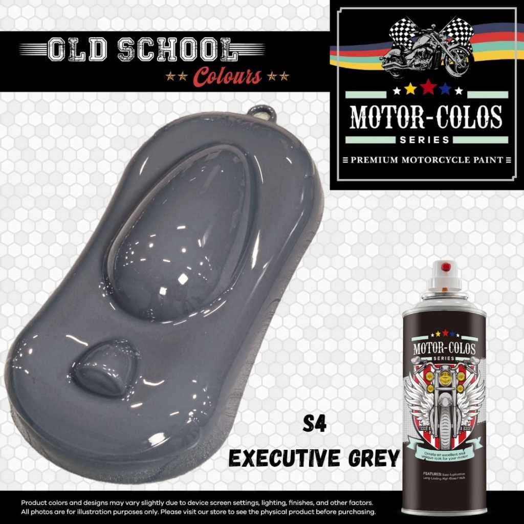 Motor-Colos 4 Executive Grey Standard Colour Aerosol Spray Paint 400ml ...