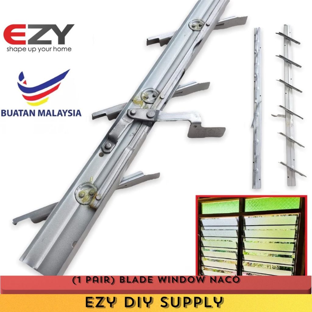 (1PAIR) KING KONG 4-10 BLADE WINDOW NACO /TINGKAP FRAME/ TINGKAP DAUN ...