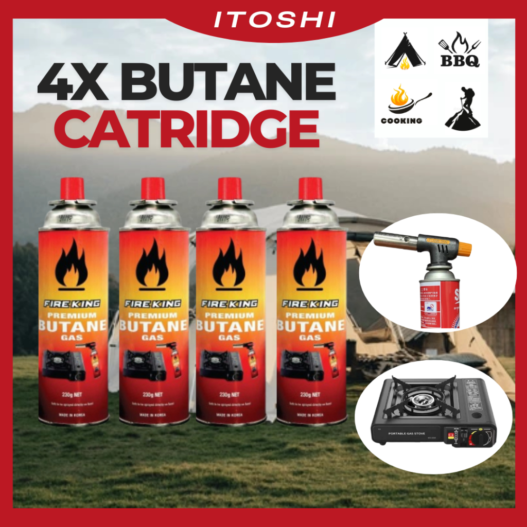 ITOSHI Butane Burner Gas Torch Gun Fire Steamboat Cooking Anti-Explode ...