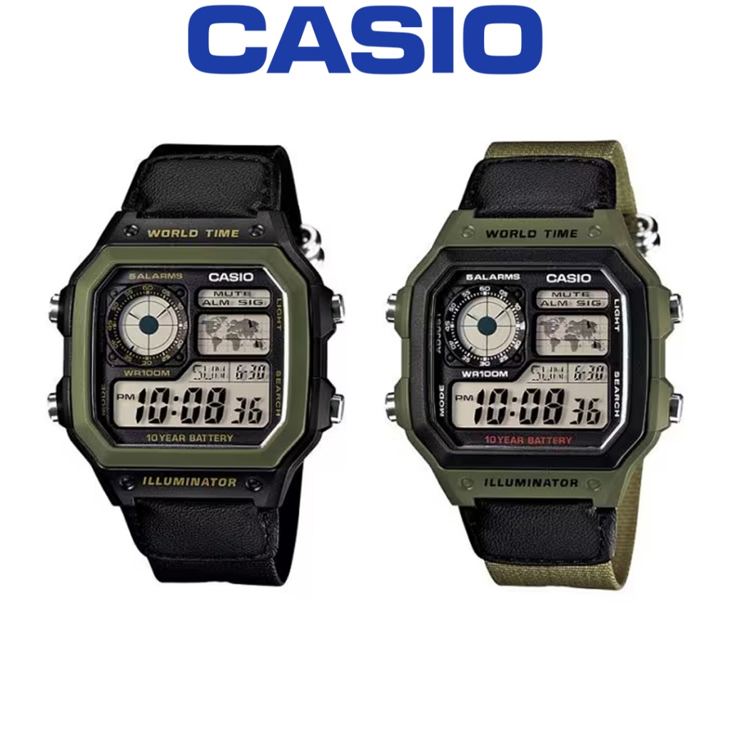 Casio Cloth Band Series Men's Watch AE-1200WHB | Shopee Malaysia