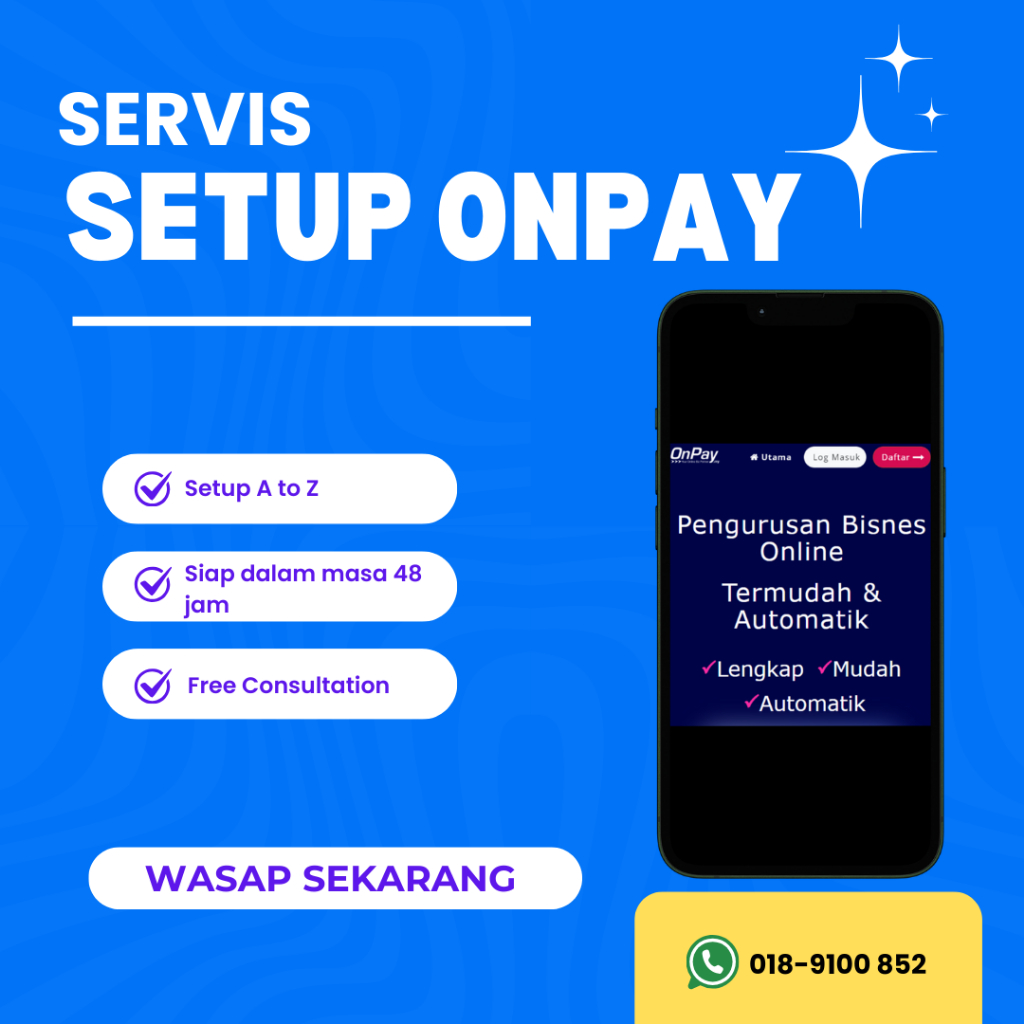 Servis Setup Onpay – Terima Pembayaran Online dengan Mudah & Cepat! | Shopee Malaysia