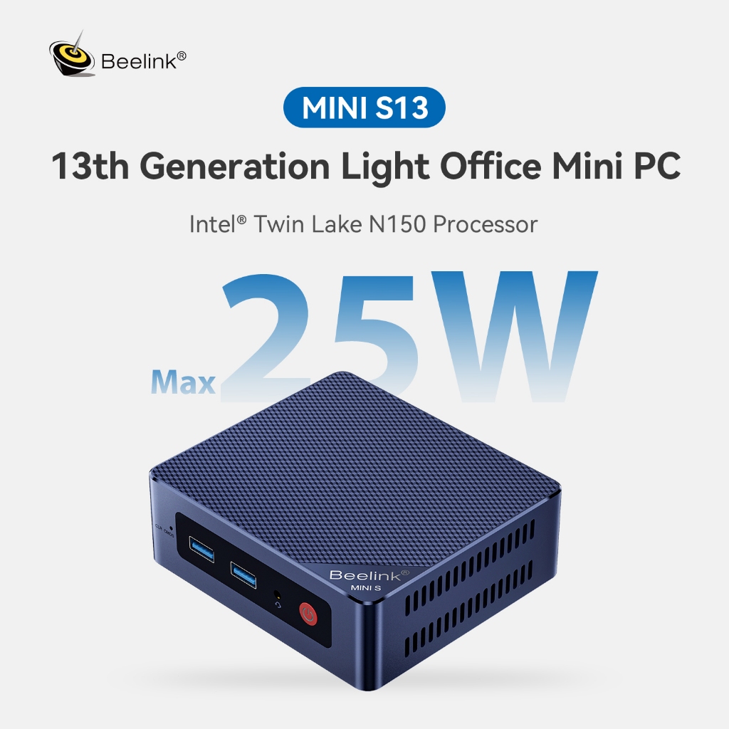 Beelink MINI S13 MINI PC Intel Twin Lake N150 Max 3.6GHz DDR4 M.2 2280 ...