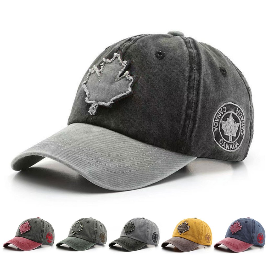 Baseball Cap Maple Leaf Men Cap Women Cap Topi Besbol Lelaki Topi ...