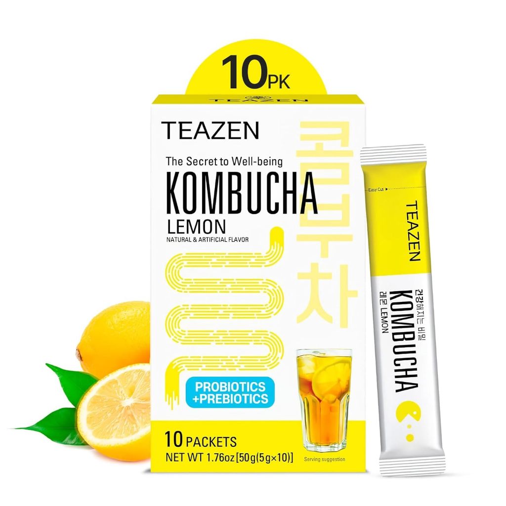 Teazen Kombucha Citron / Berry / Lemon / Peach (5g x 10s) – SUGAR FREE ...