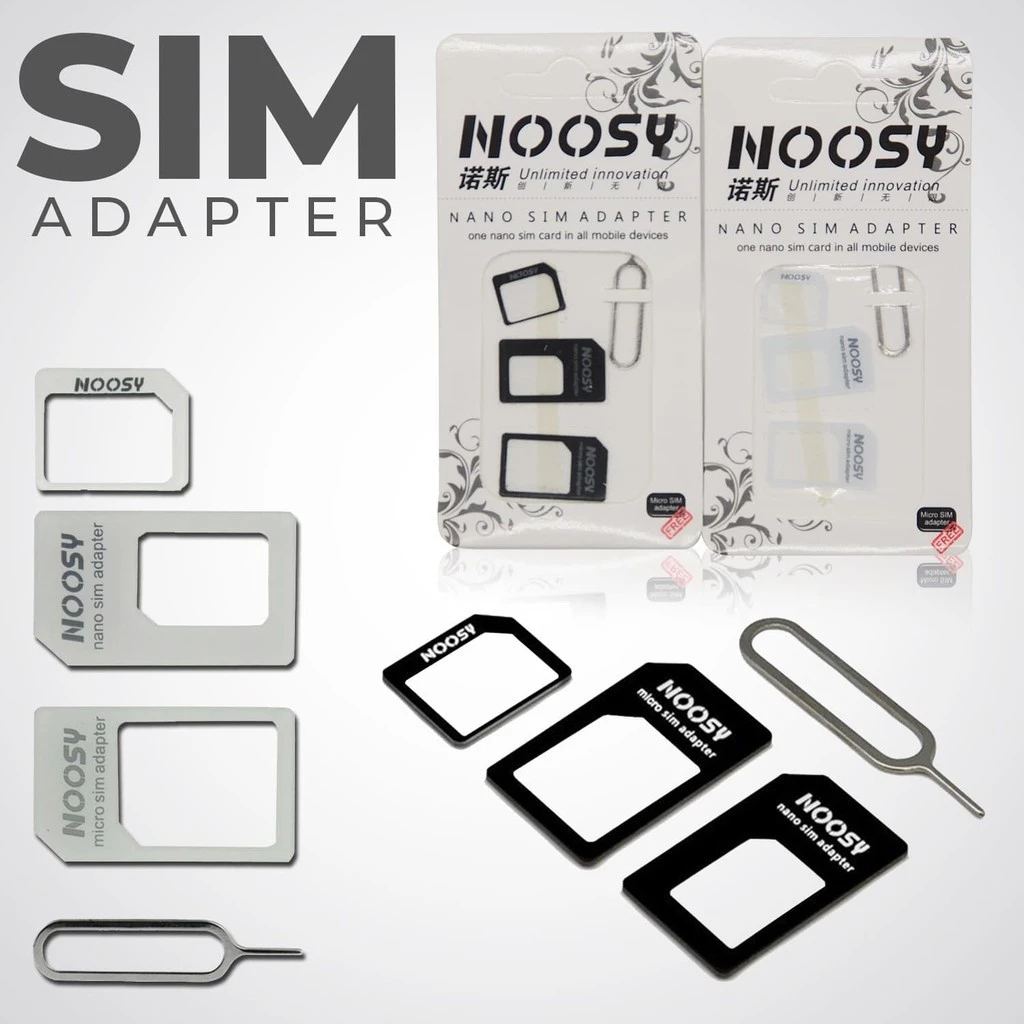 4 in 1 Micro SIM Card Holder Noosy Universal Nano SIM Card Adapter ...