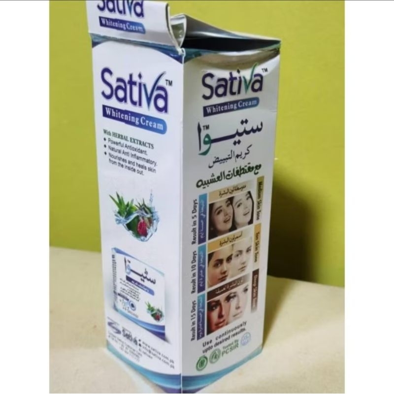 SATIVA WHITENING CREAM (removes visible black heads and acne for the ...