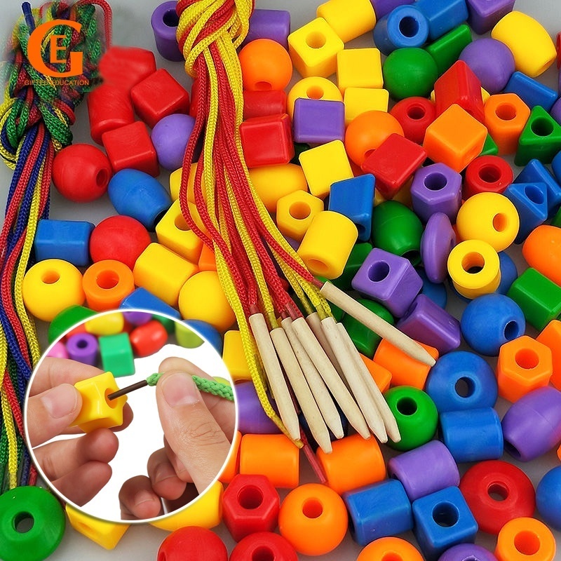60Pcs Montessori Threading Toy for Kid - Fine Motor Skill Activity ...