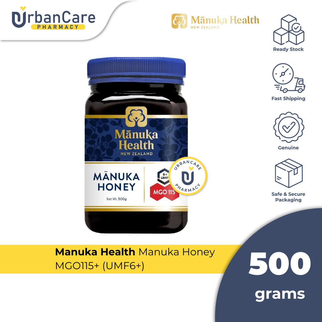 Manuka Health Manuka Honey MGO115+ (UMF6+) 500g | Shopee Malaysia