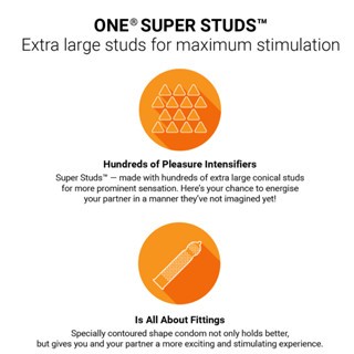 ONE Super Studs Condoms (3's) | Shopee Malaysia