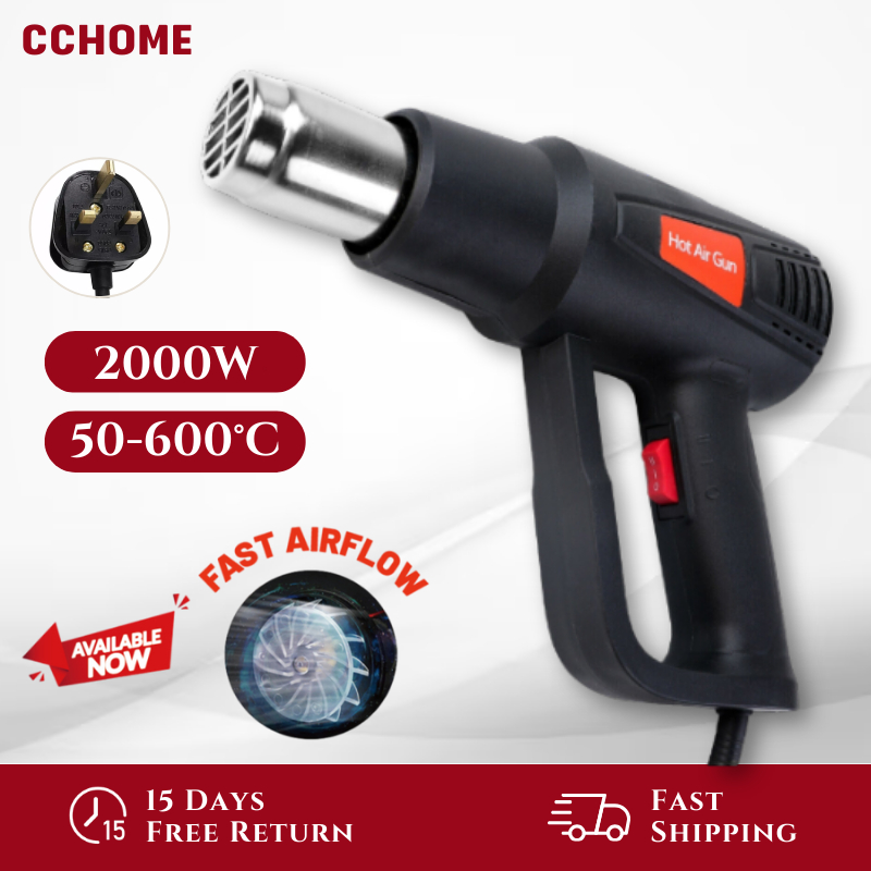 2000W 220V Adjustable Hot Air Gun Heat Gun Heavy Duty Heat Gun Heavy ...