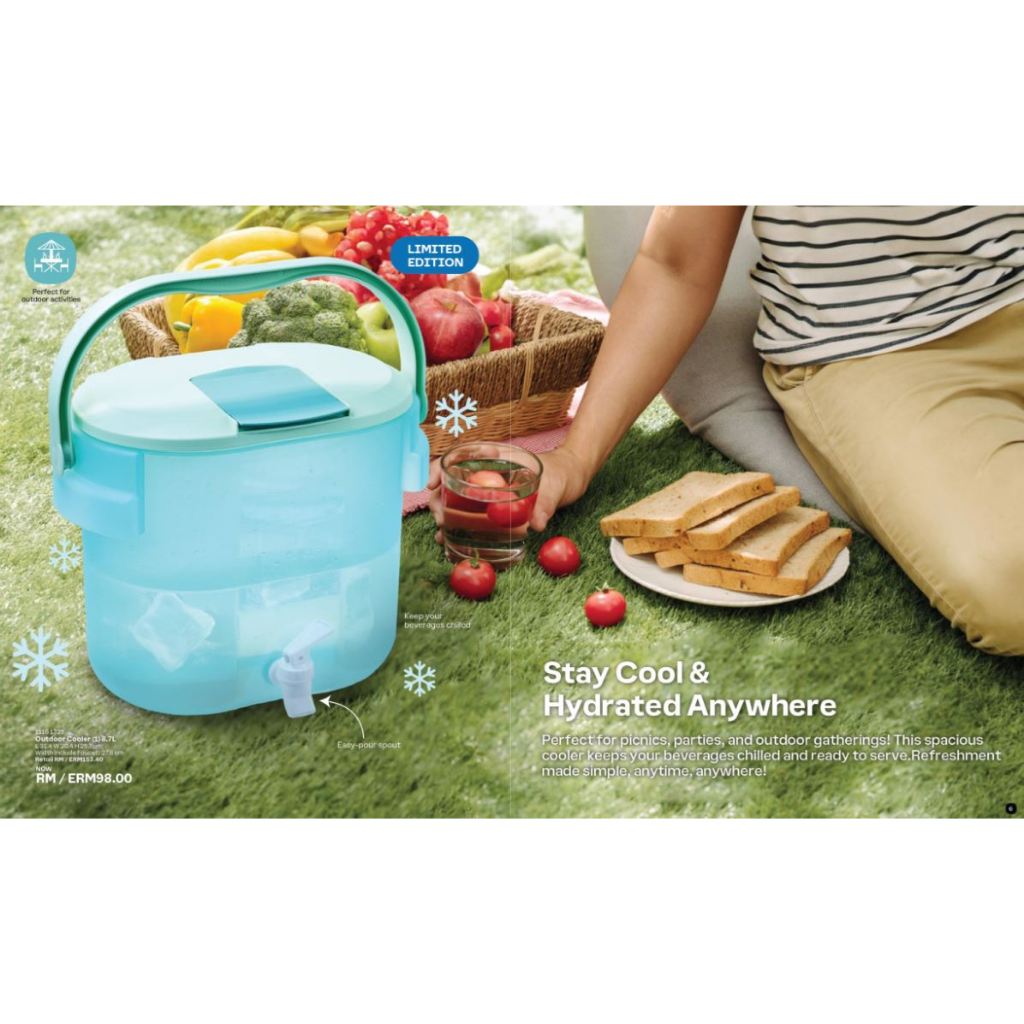Tupperware Outdoor Cooler (1) 8.7L (New) | Shopee Malaysia