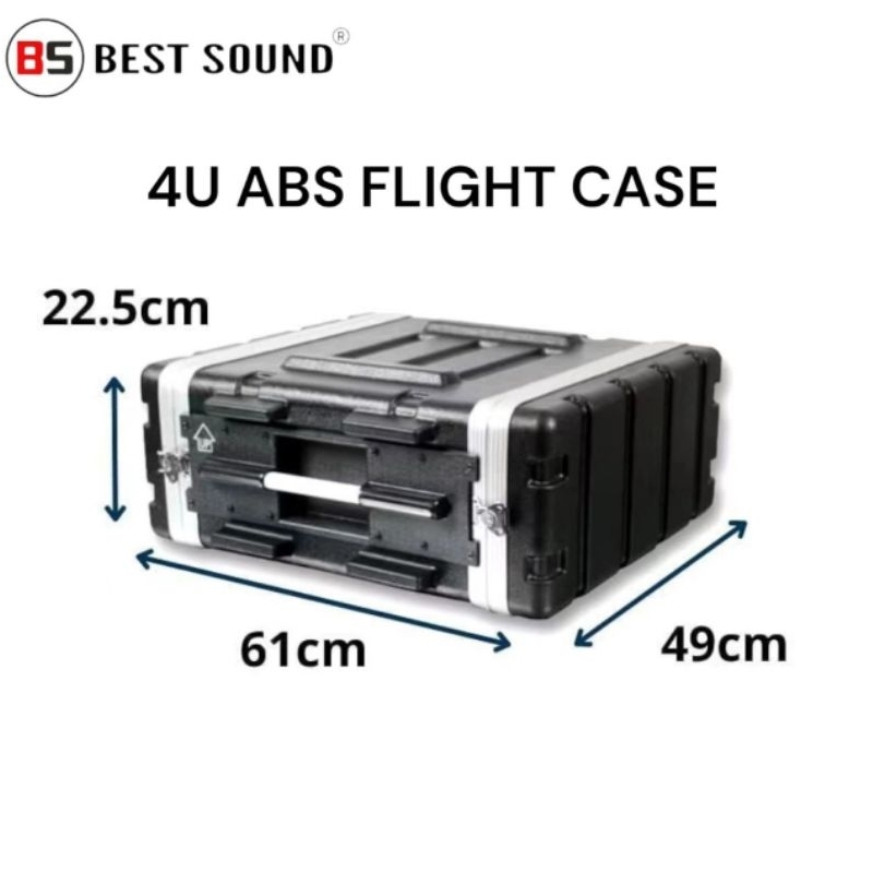 ABS 4U Long Flight Case Equipment Case For Amplifier (Ready Stock ...