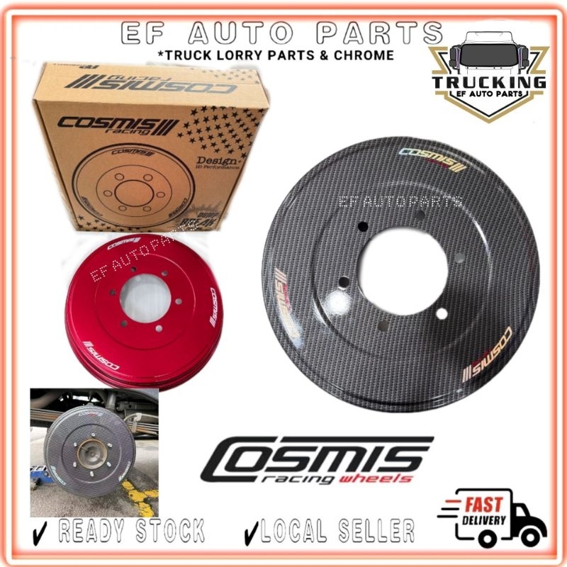 COSMIS BRAKE DRUM COVER 6X139.7 CB110 CARBON RED BLUE GOLD PURPLE DMAX ...