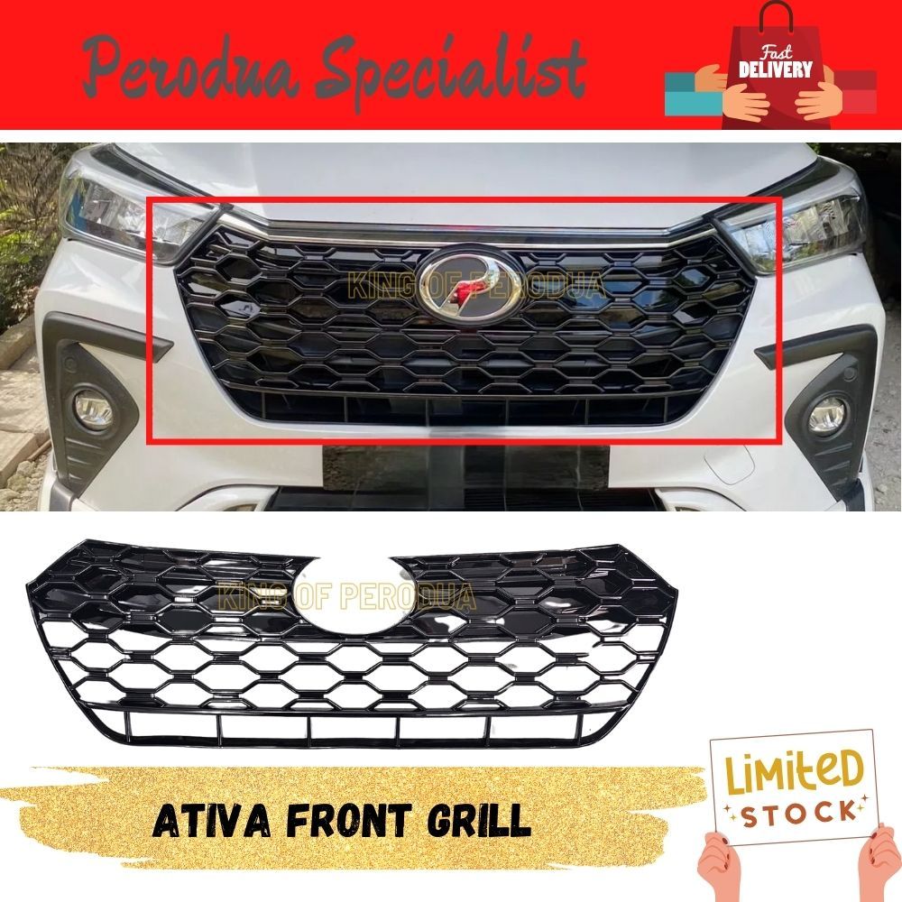 Sarung Depan Perodua ATIVA MC Front Grille MINI COOPER DESIGN | Shopee ...