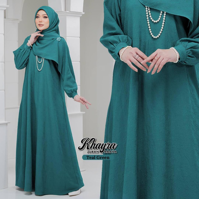 Jubah Muslimah Baju Jubah Umrah Abaya Dress Muslimah Kembang Kaftan ...