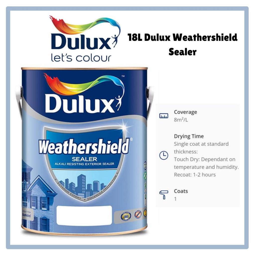 DULUX WEATHERSHIELD SEALER 18L/SEALER LUAR/UNDERCOAT/DINDING SIMEN ...
