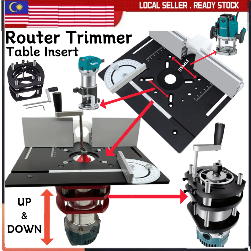 ROUTER Trimmer Table Saw Insert File Plate Woodworking Benches ...