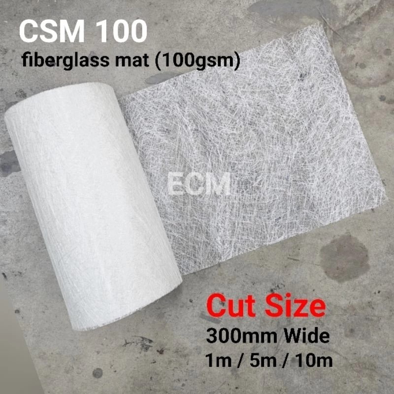 KAIN FIBER 100GSM FIBERGLASS CHOPPED STRAND MAT (300MM WIDE) KAIN FIBER ...