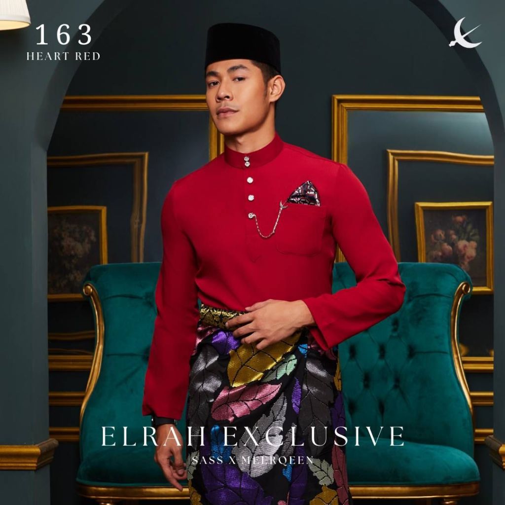 Elrah Exclusive Senna 2025 - Heart Red : Free Gift + Butang + Sampin ...