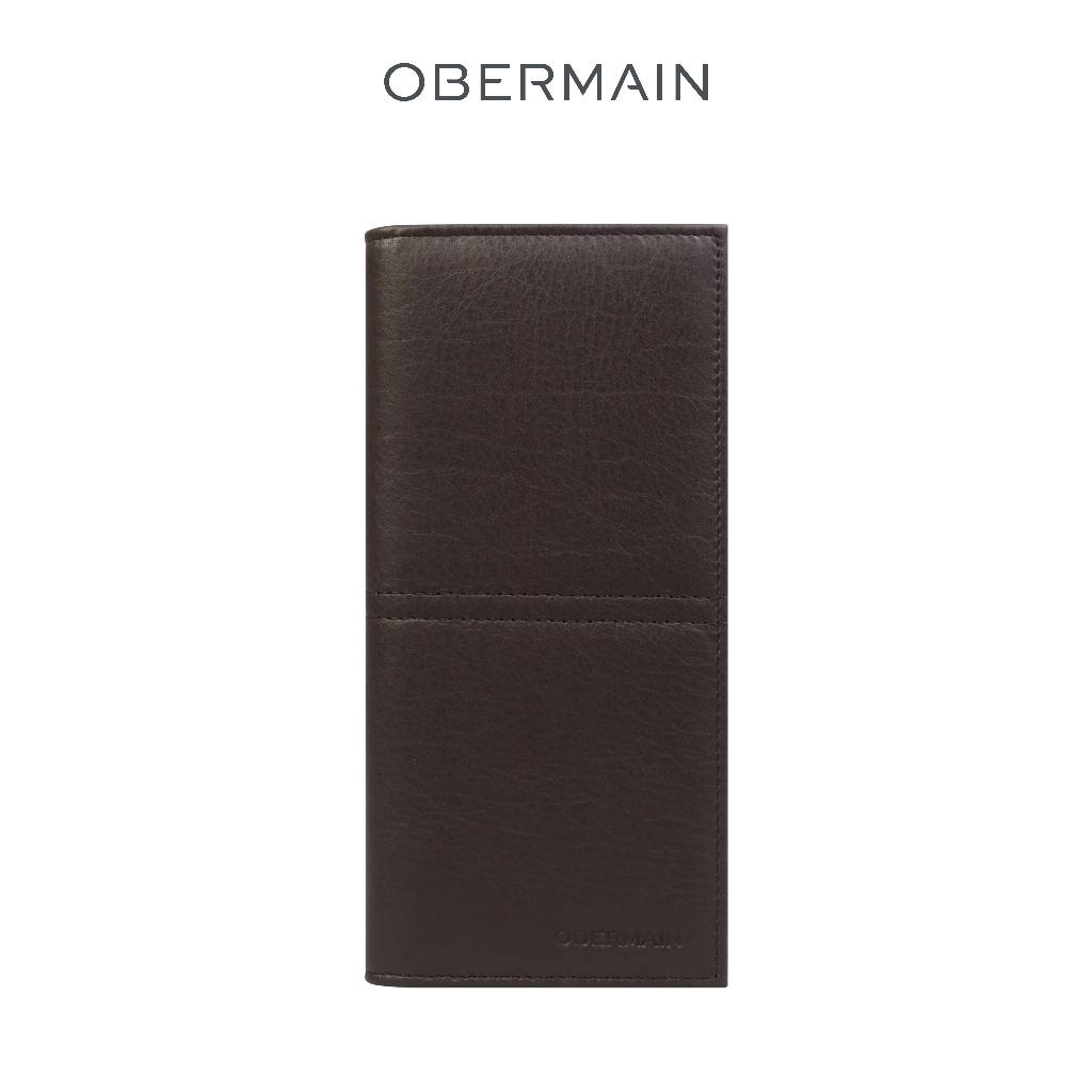 OBERMAIN RFID Long Wallet / Genuine Leather / Brown / OBW280G3 ...