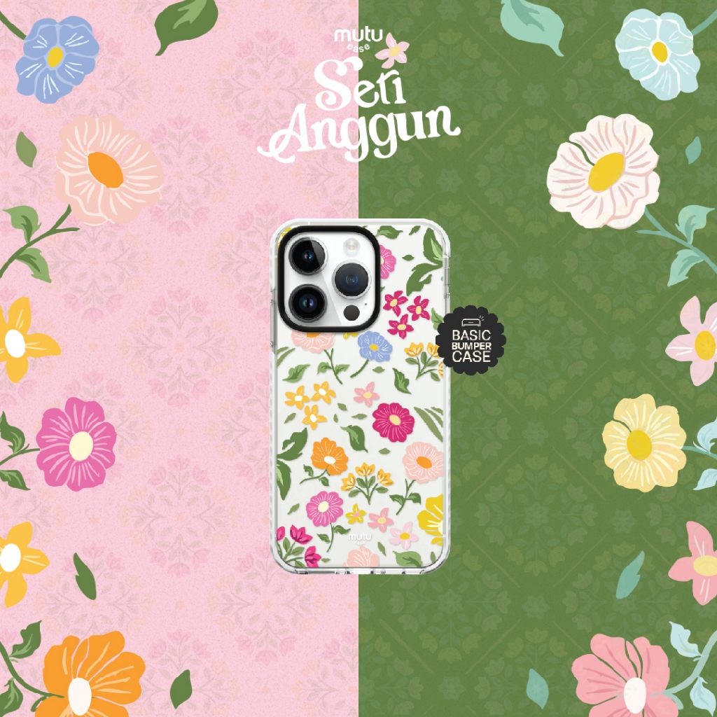 Kuntum in Bold - Seri Anggun by Mutu Case (Powered by Basic Bumper) Compatible with iP16PROMAX ...