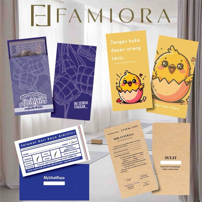 [FAMIORA] Sampul Duit Raya Viral 2025 Exclusive Hari Raya Aidilfitri ...