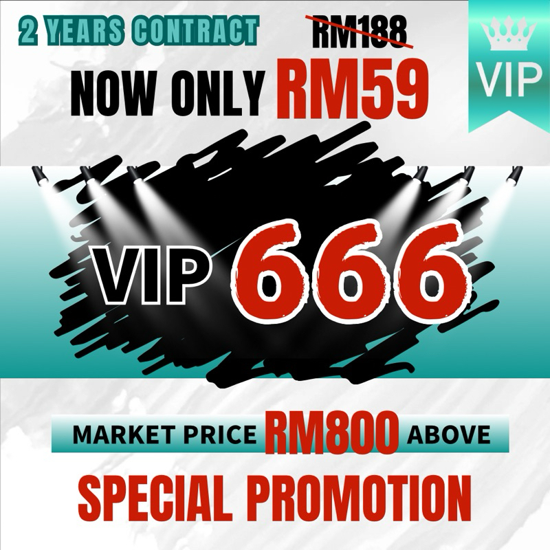 VIP NUMBER 666 ONEXOX Postpaid Unlimited High Speed Xox Sim Card Nombor ...