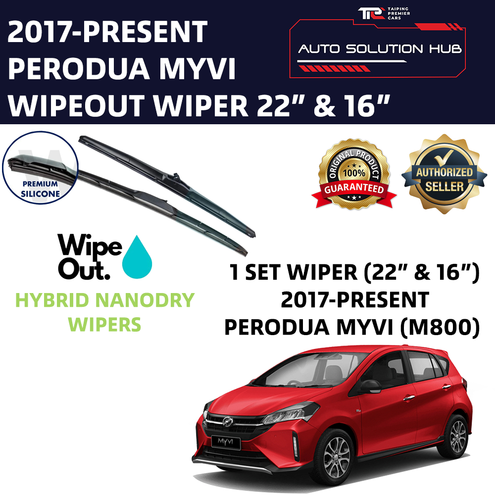 Perodua Myvi MG3 M800 2017- Present Now WipeOut Hybrid Nanodry Silicone ...