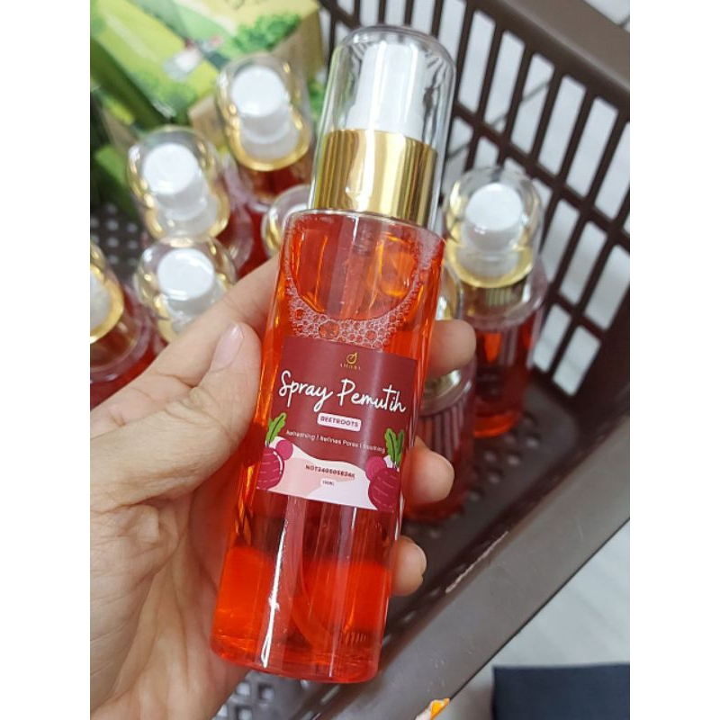 AMORA SPRAY PEMUTIH BEETROOT EXTRACT-untuk semua jenis kulit-100ml ...
