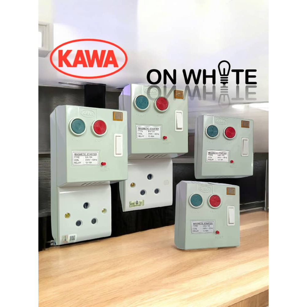 ORIGINAL KAWA AIRCOND STARTER FULL RANGE 16A 18A DOL STARTER MAGNETIC ...